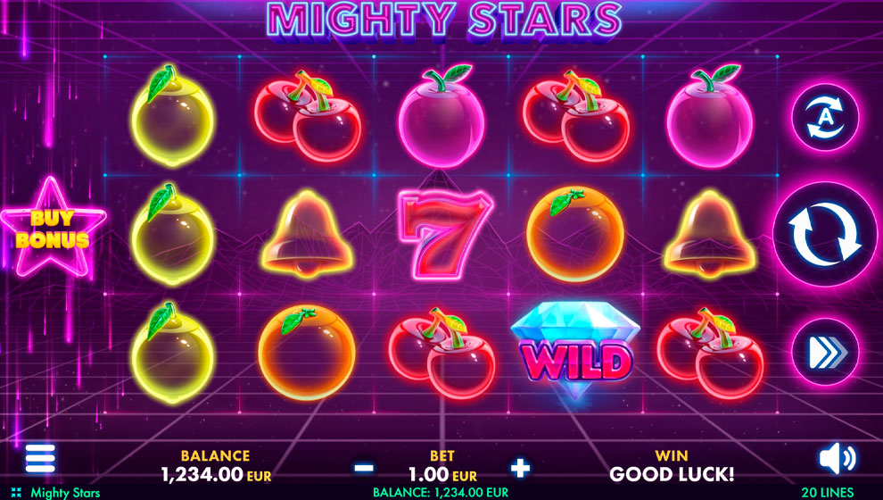 Mighty Stars online slot by Netgame Entertainment
